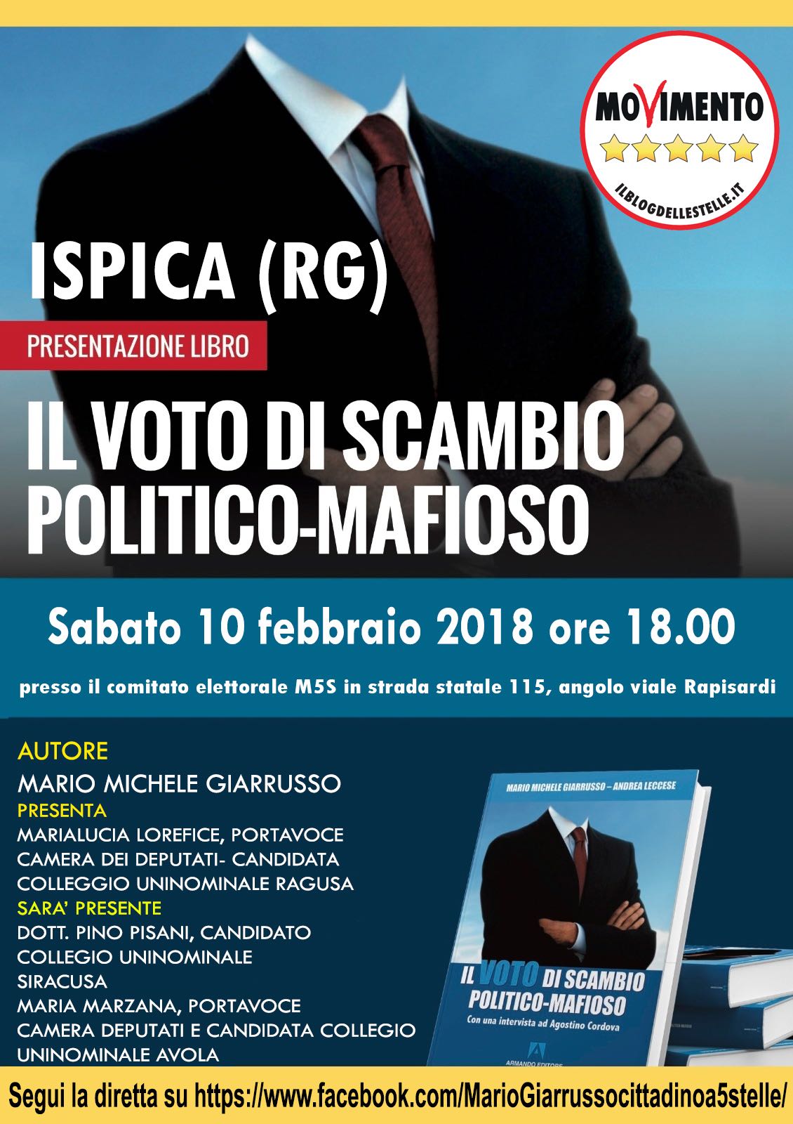 Ispica, presentazione del libro del Sen. Mario Michele Giarrusso ...